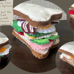 Felt Play Sandwich | Pretend Kids Kitchen | Felt Food | Food Set ...