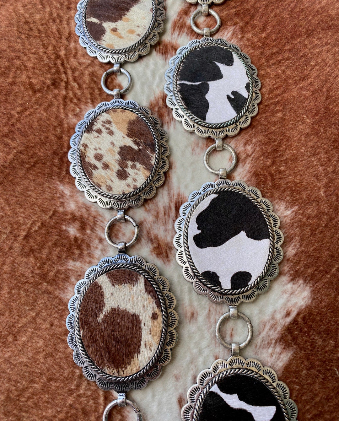 Genuine Leather Animal Fur Belt - Etsy
