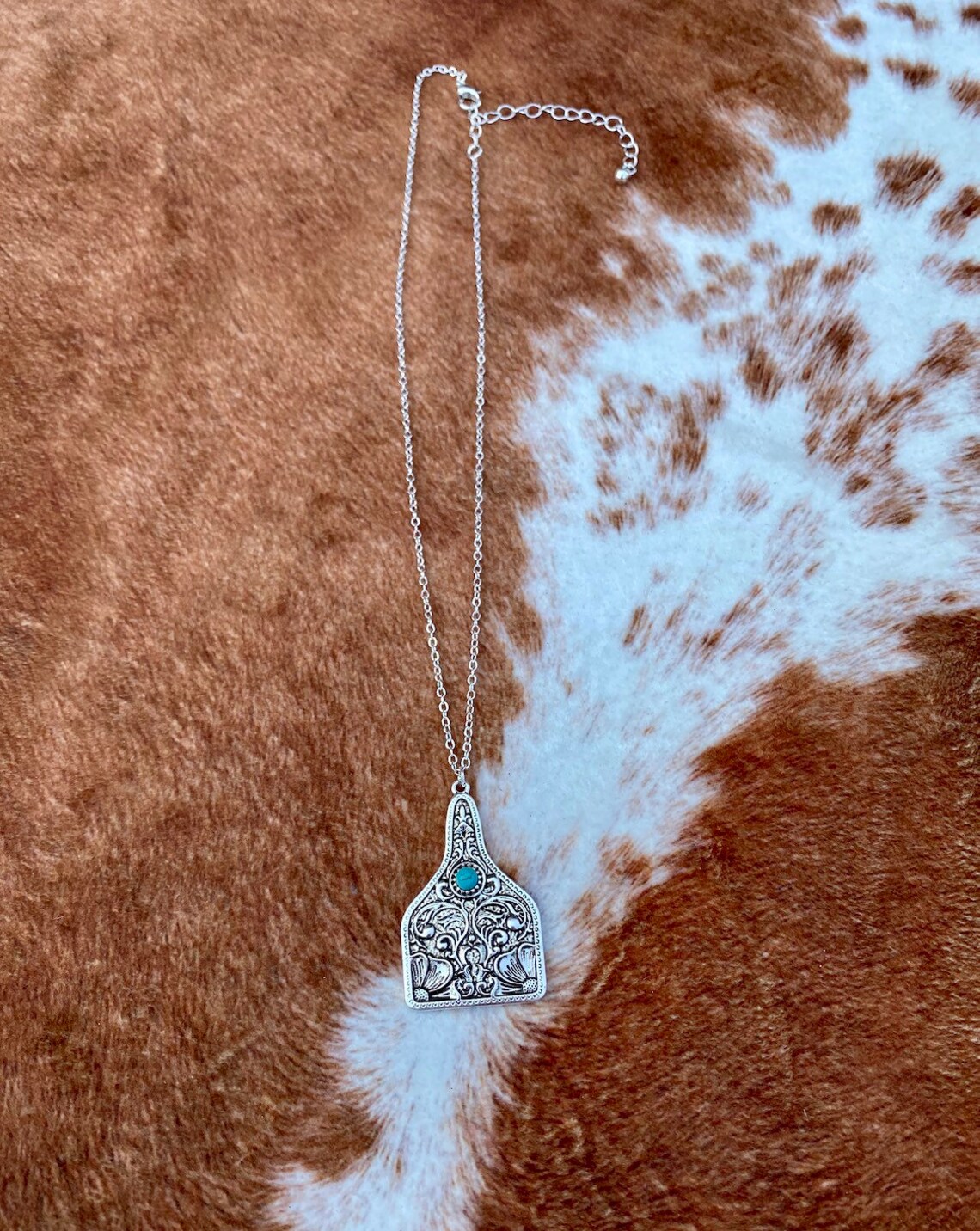 Western Cattle Tag Necklace - Etsy