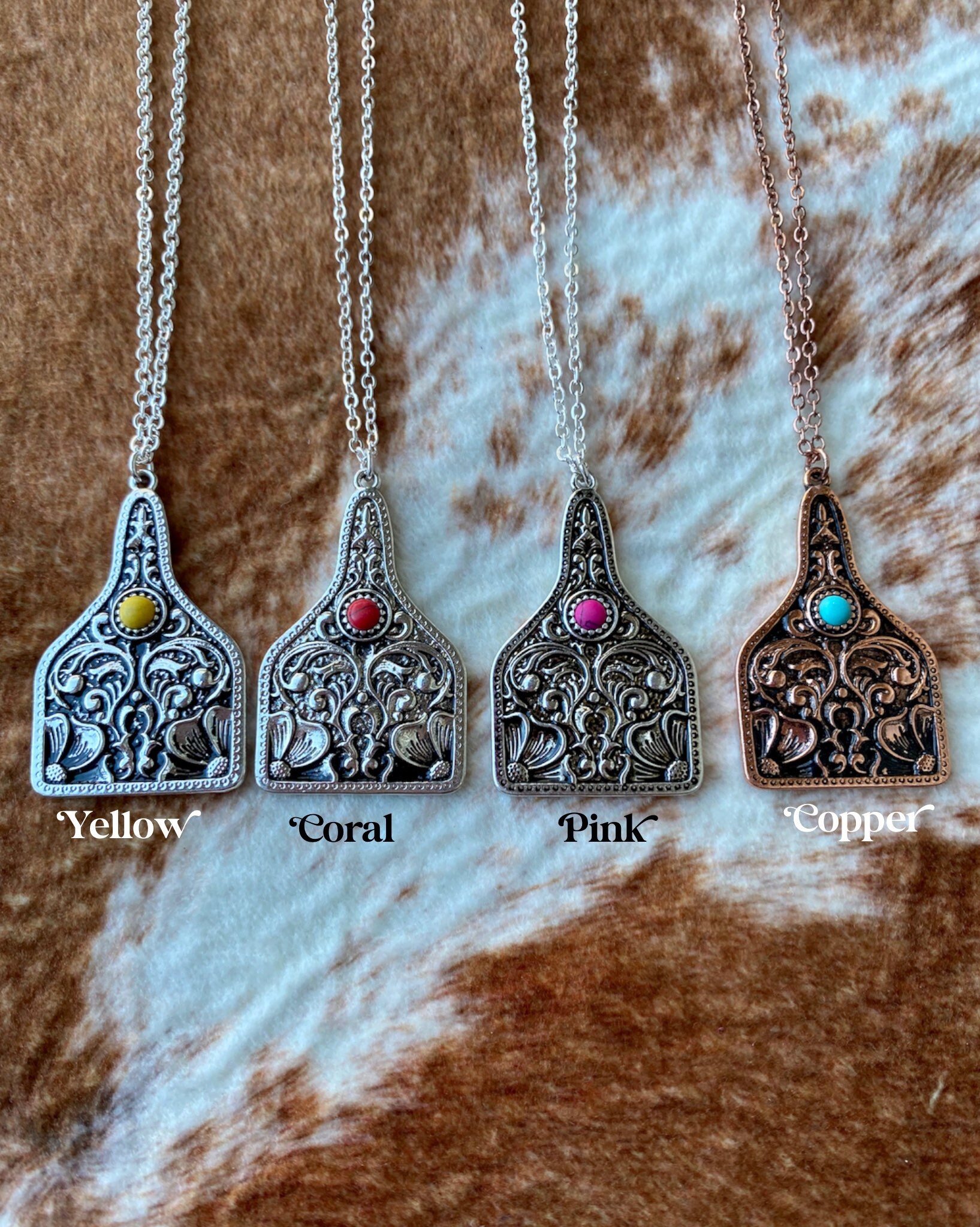 Western Cattle Tag Necklace - Etsy