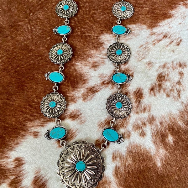 Concho Necklace - Etsy