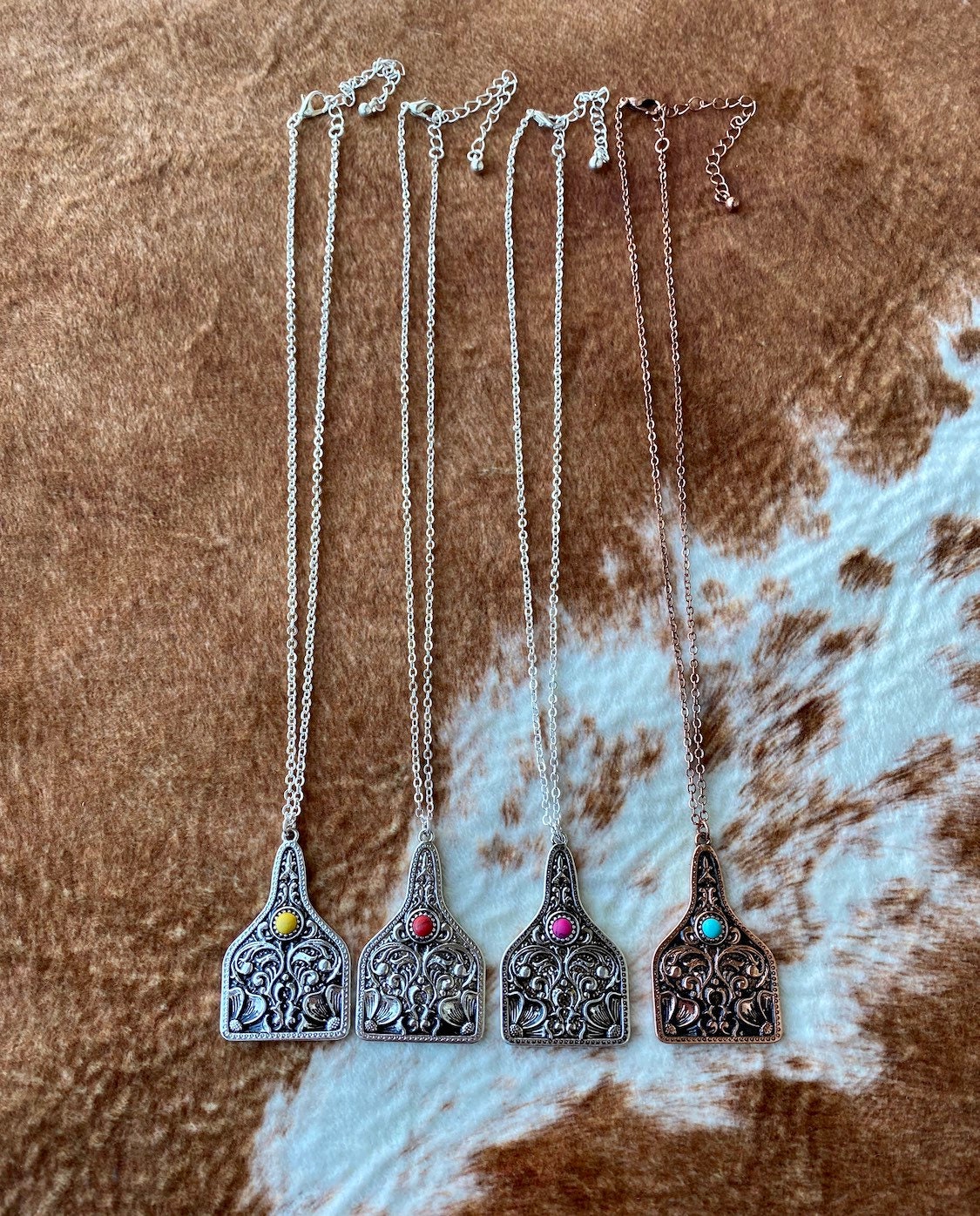 Western Cattle Tag Necklace - Etsy