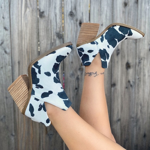 Cow Print Hey Dudes for Girls - Etsy