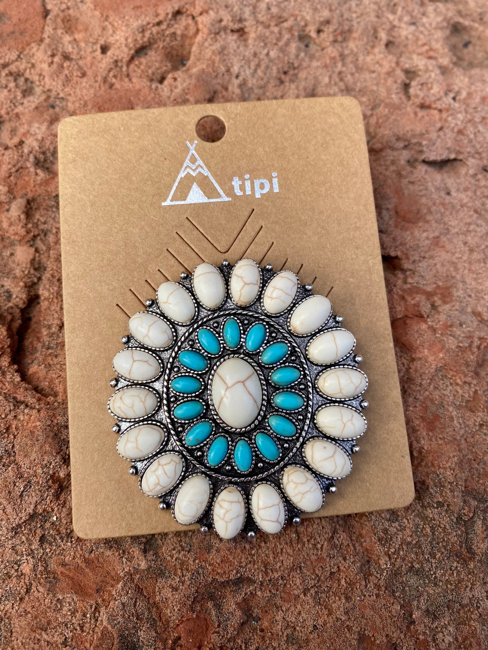 Western Concho Cluster Brooch Pin - Etsy