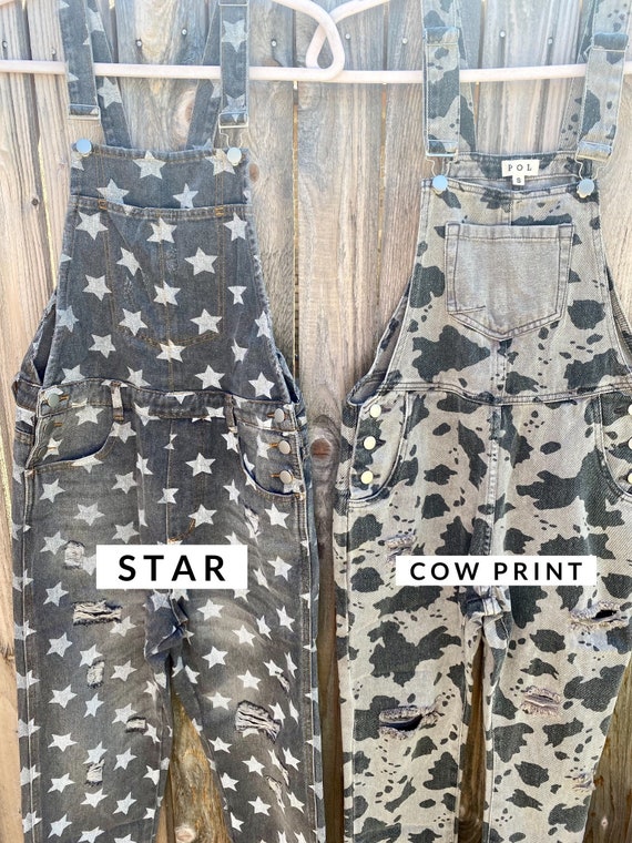 Distressed Overalls - Etsy