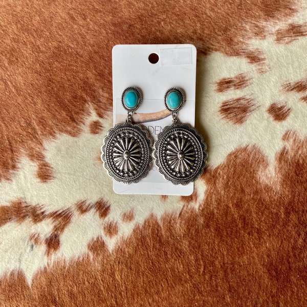 Concho Earrings - Etsy