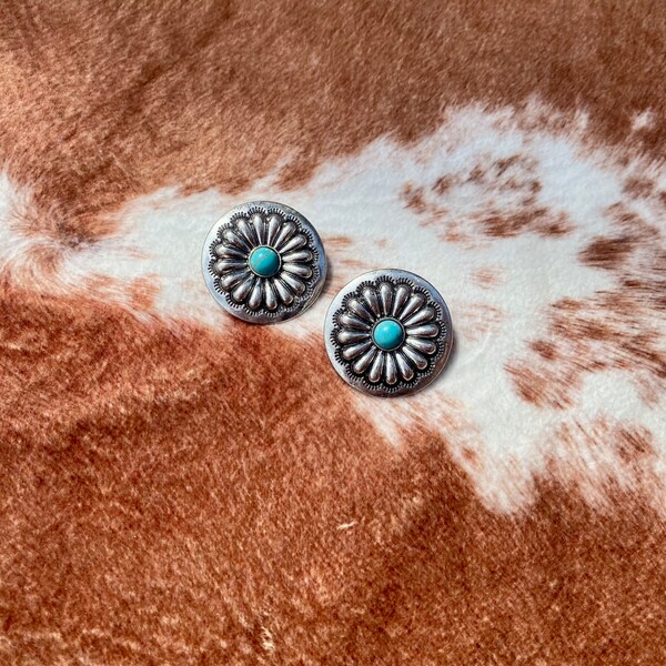Concho Earrings - Etsy