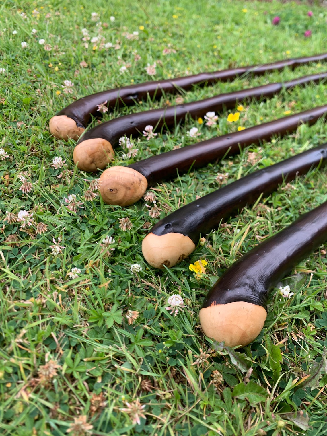 Chestnut Walking Stick | Cane | Wood Hiking Cane | Natural Handmade ...