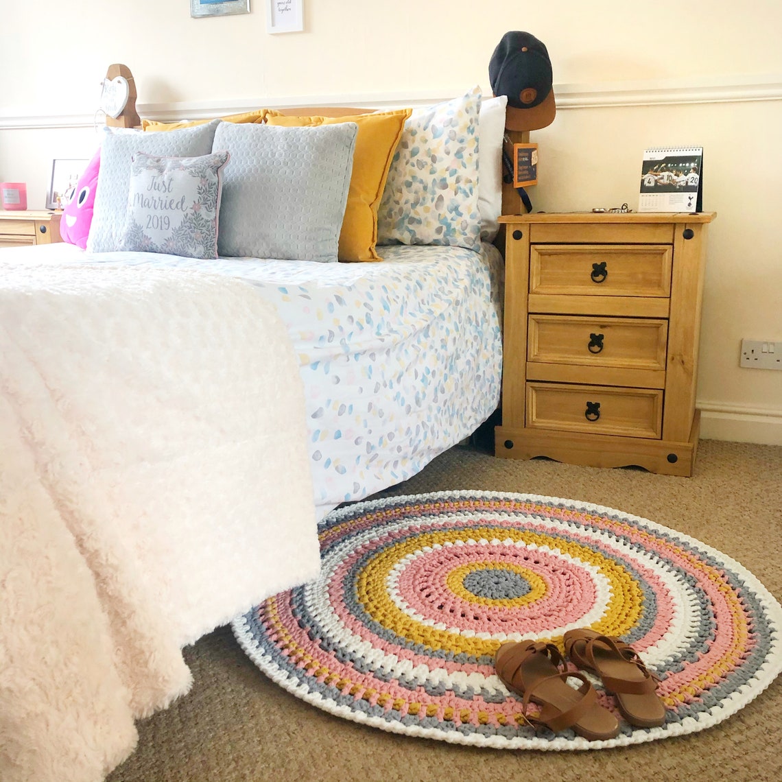 Crochet Rug Pattern PDF Pattern Crochet Mandala Rug Pattern - Etsy