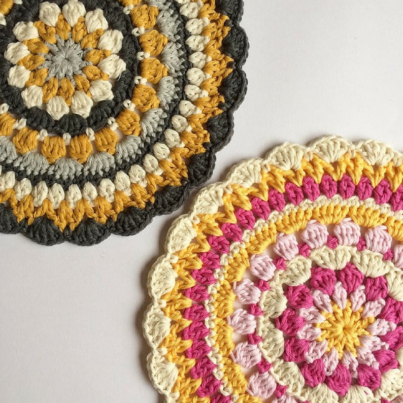 Crochet Mandala Pattern, PDF Pattern, Placemat Pattern, Doily Pattern ...