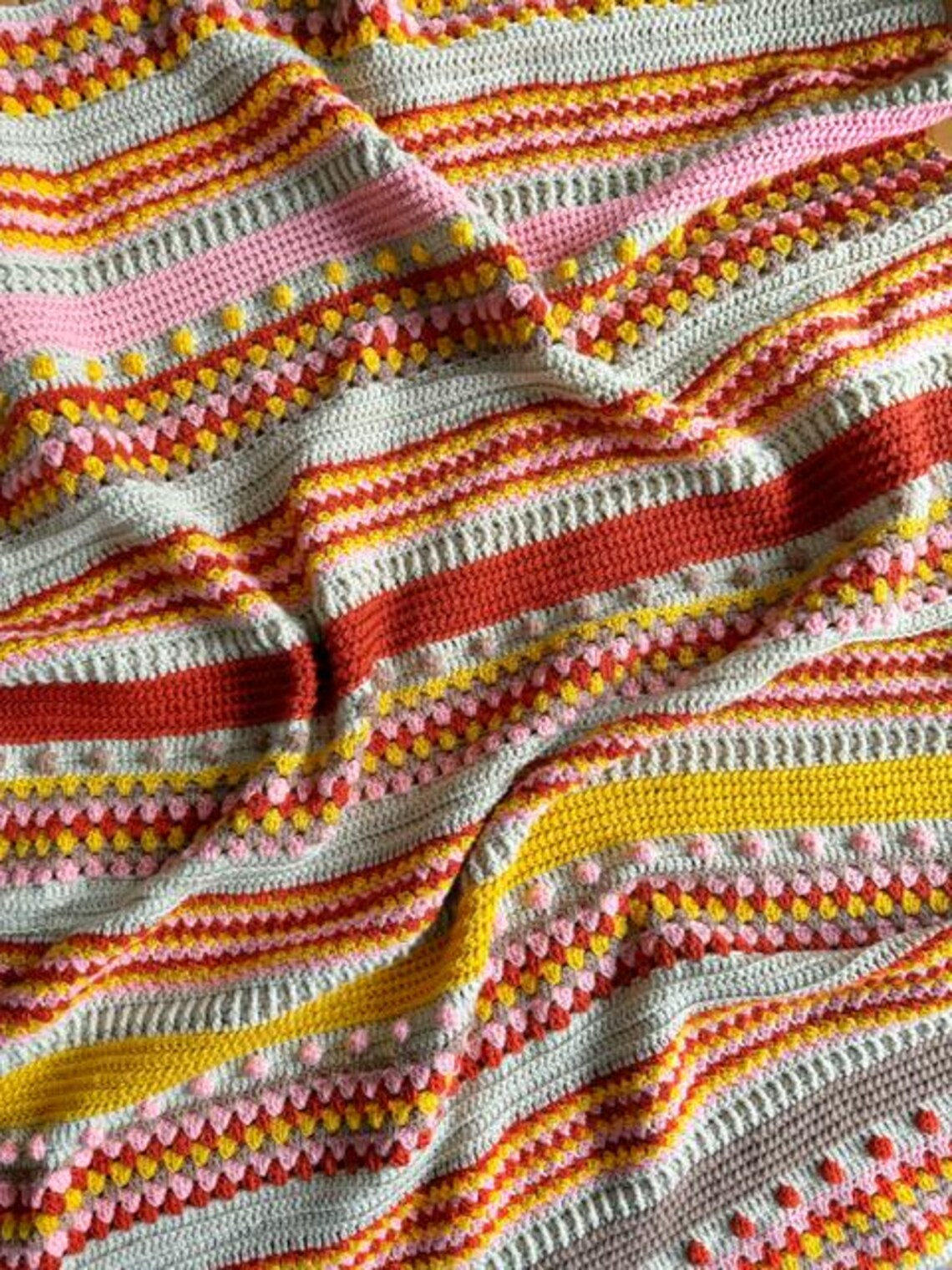 Autumn Medley Blanket, Crochet PDF Pattern, Instant Download, Crochet ...