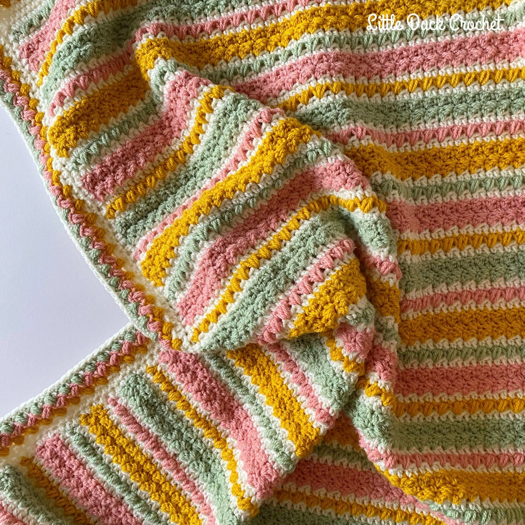 Spring Bean Blanket PDF Crochet Pattern, Instant Download, Crochet ...