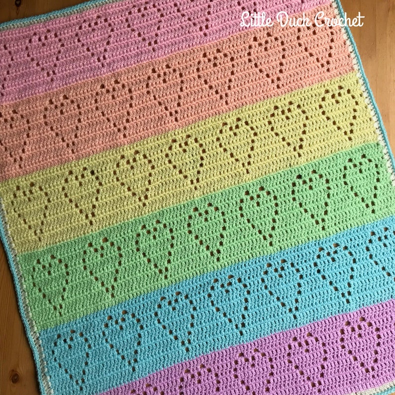 Sweetheart Blanket PDF Crochet Pattern Instant Download - Etsy