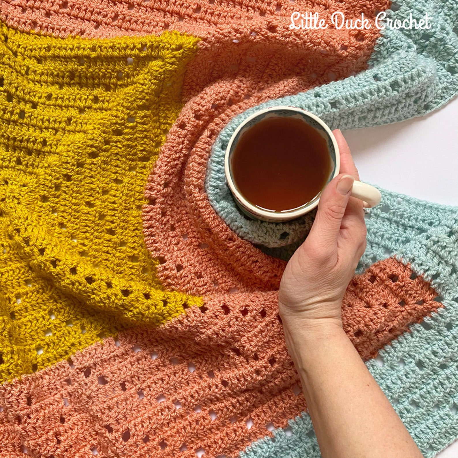 Meet in the Middle Blanket PDF Crochet Pattern Instant - Etsy