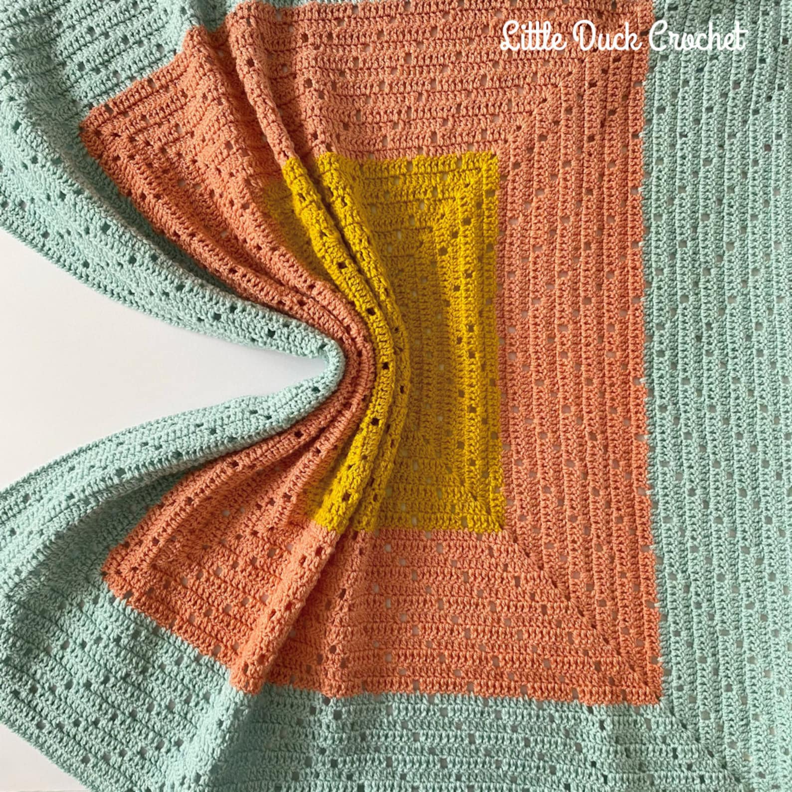 Meet in the Middle Blanket, PDF Crochet Pattern, Instant Download ...