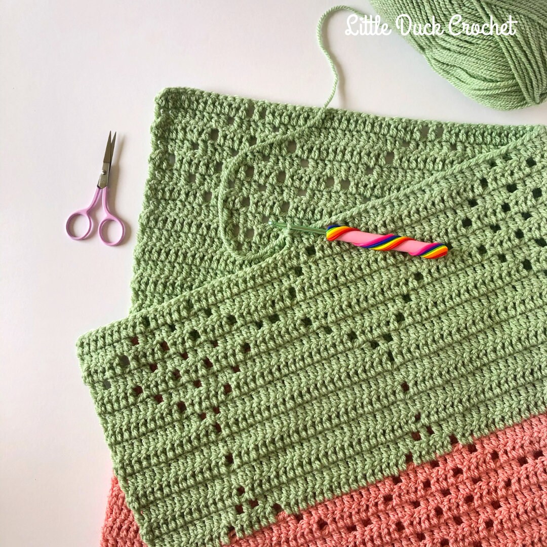 Scattered Diamonds Blanket, PDF Crochet Pattern, Instant Download ...