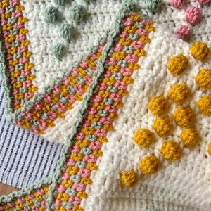 Bobbles up Blanket PDF Crochet Pattern, Instant Download, Crochet ...