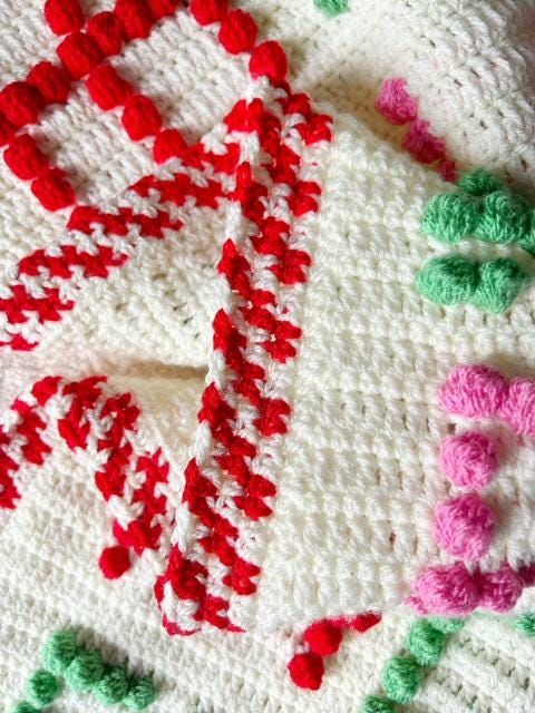 Fa La La Blanket Pattern, Christmas Blanket PDF Crochet Pattern ...