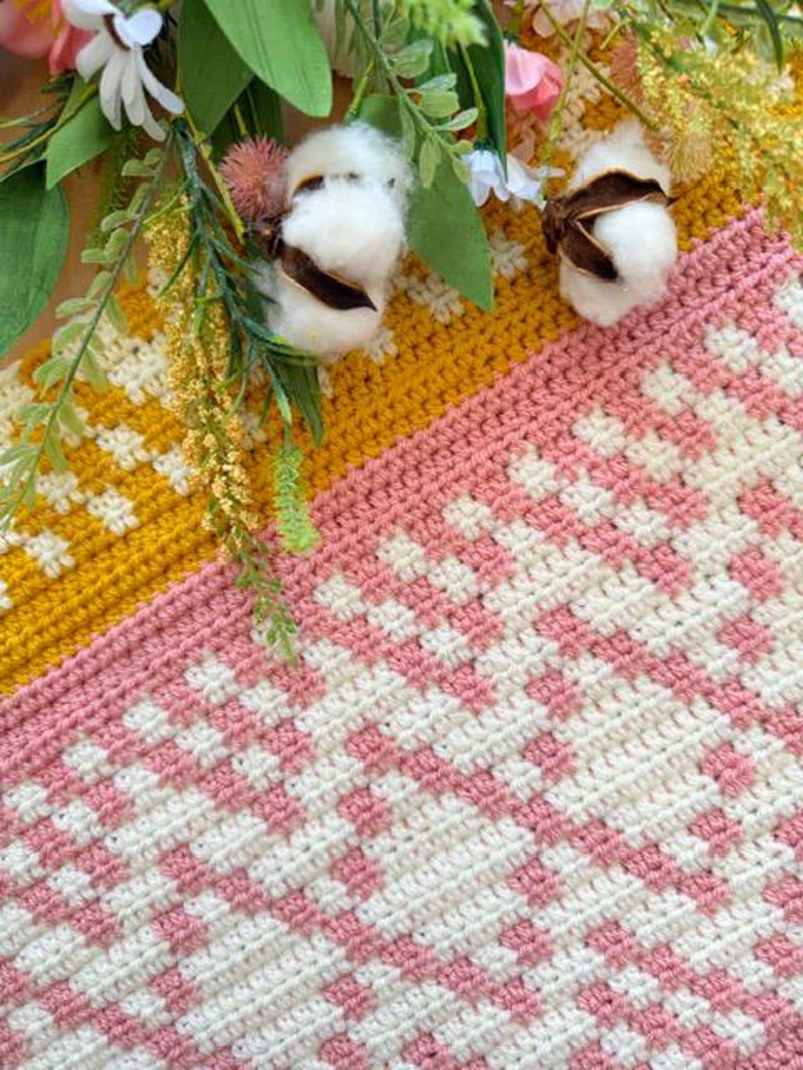 Diamond Mosaic Blanket Pattern | Crochet Pattern | PDF Pattern ...