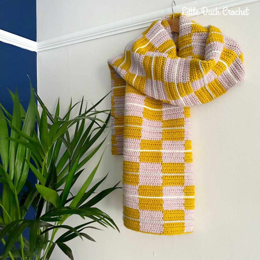 Check Me Out Scarf Pattern | PDF Crochet Pattern | Crochet Scarf ...