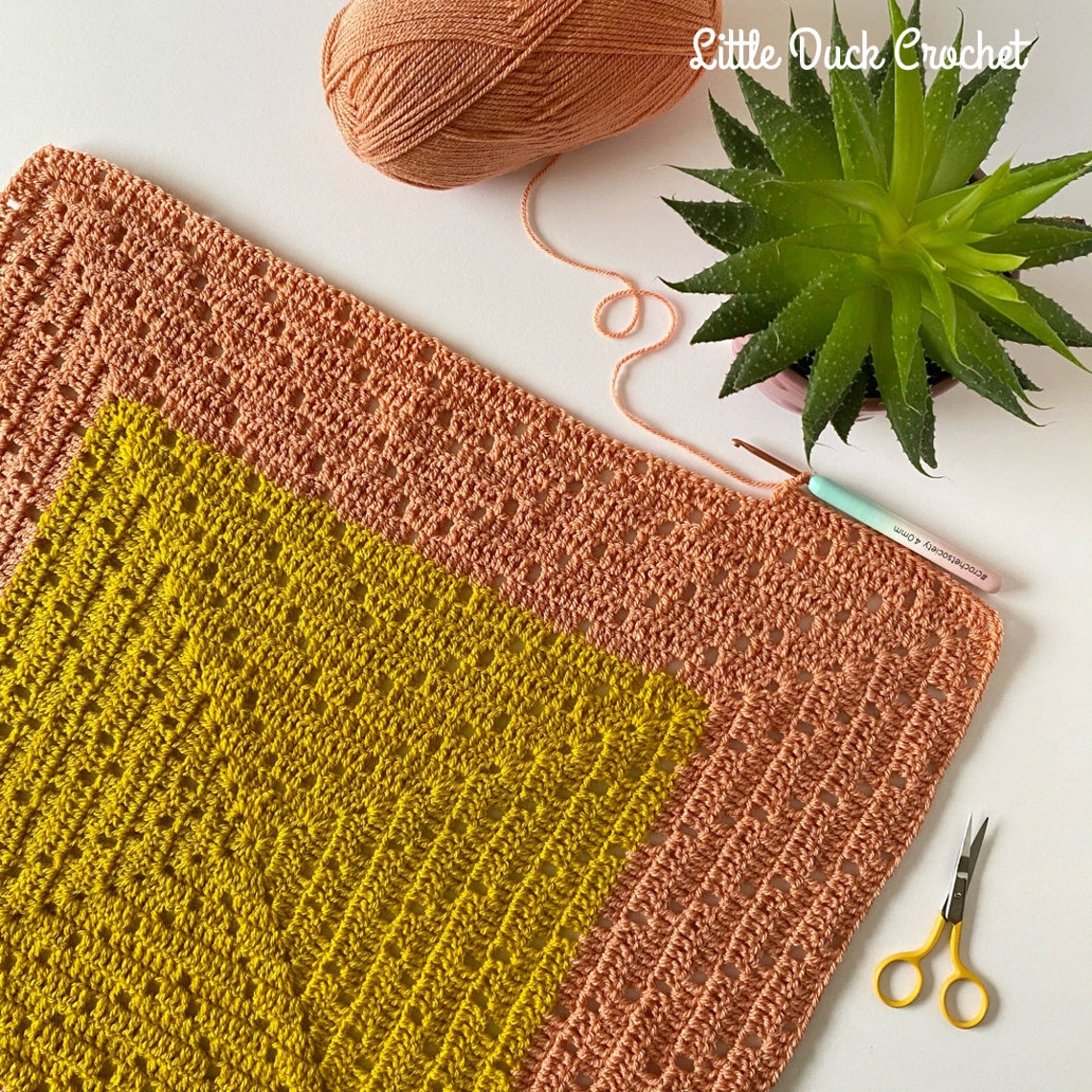 Meet in the Middle Blanket PDF Crochet Pattern Instant - Etsy