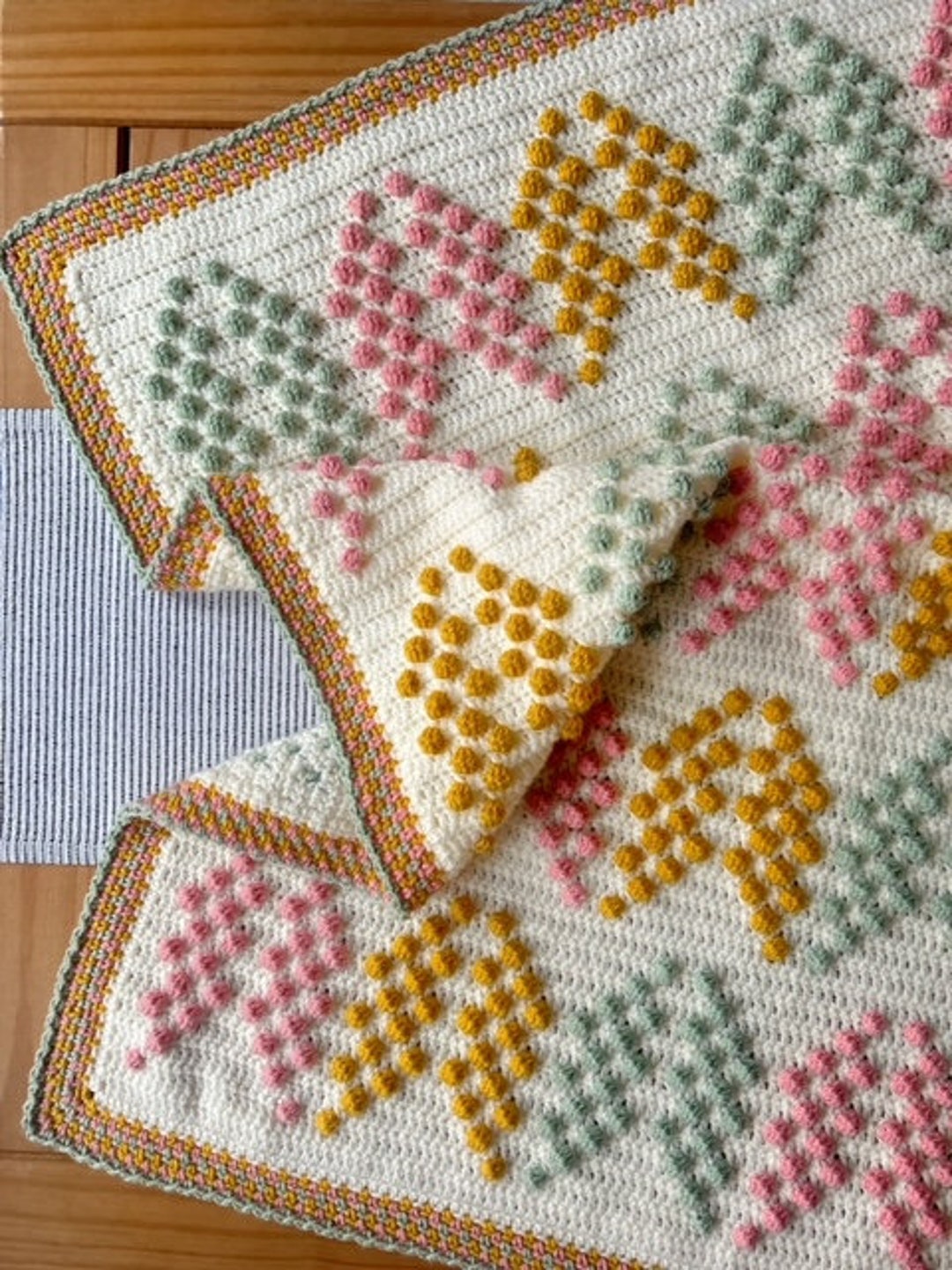 Bobbles up Blanket PDF Crochet Pattern, Instant Download, Crochet ...