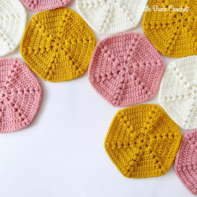 Hexi Puff Blanket PDF Crochet Pattern | Instant Download | Crochet ...