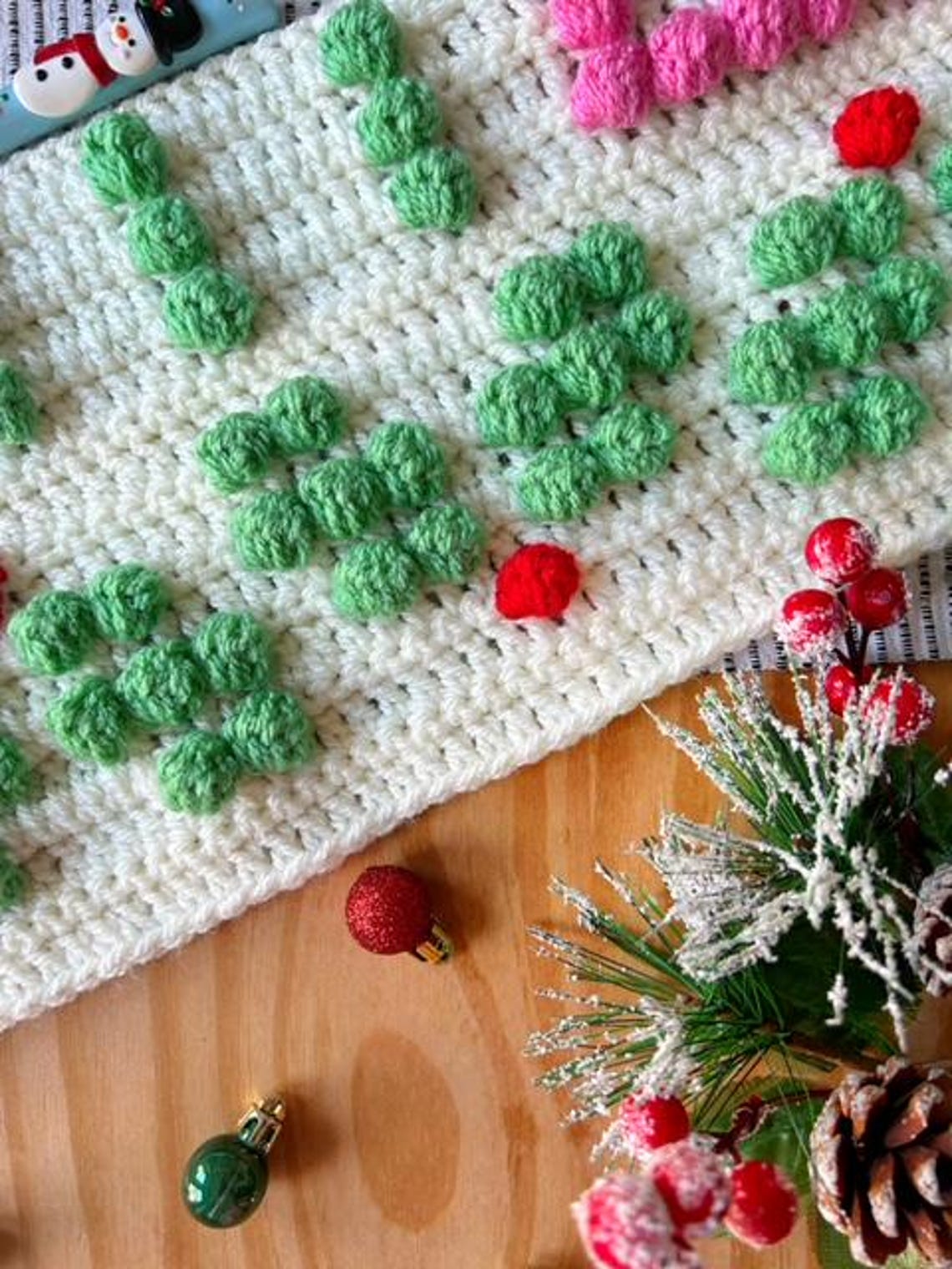 Fa La La Blanket Pattern, Christmas Blanket PDF Crochet Pattern ...