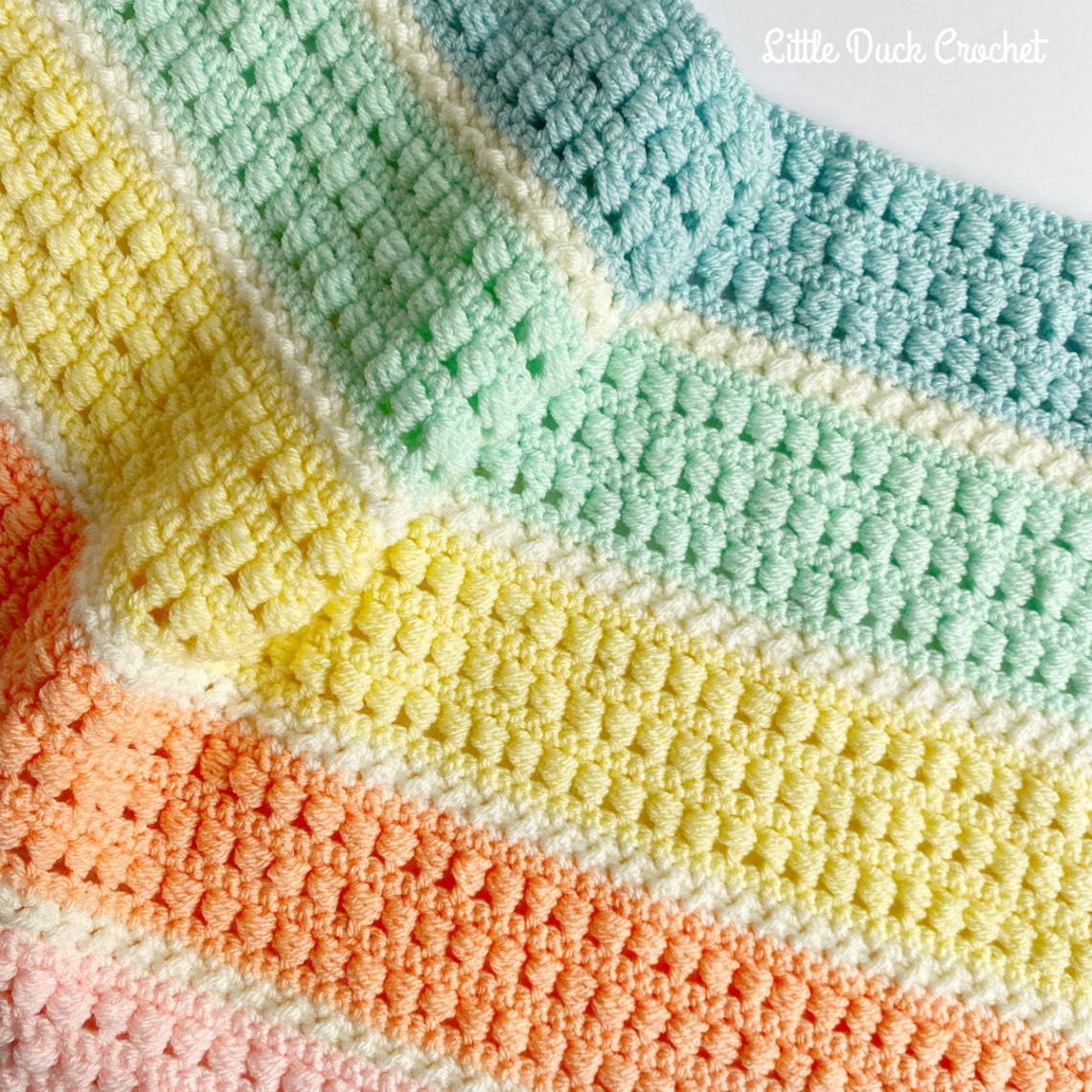 Rainbow Beads Blanket Pattern | Crochet Blanket Pattern | Crochet PDF ...