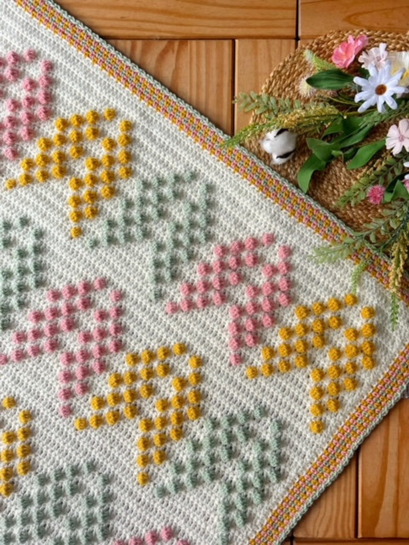 Bobbles up Blanket PDF Crochet Pattern, Instant Download, Crochet ...