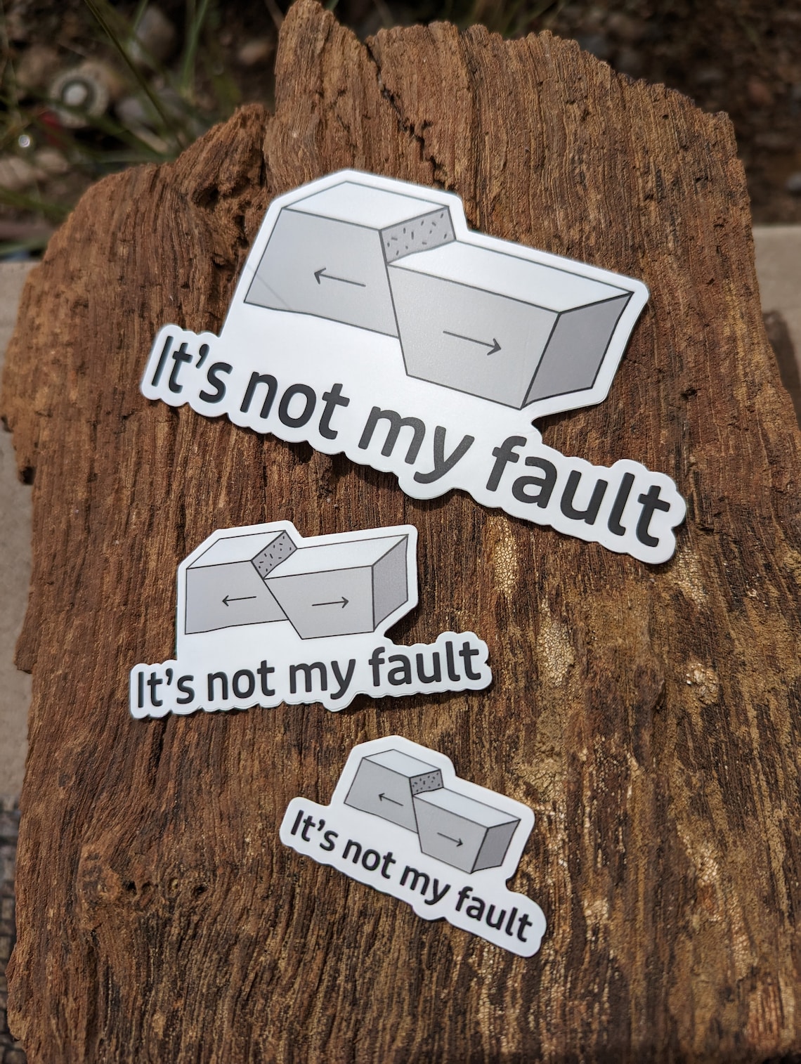 It's Not My Fault Sticker - Geology - Geologist - Geology Pun - Science ...