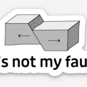 It's Not My Fault Sticker - Geology - Geologist - Geology Pun - Science ...