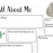 All About Me Printable - Student Favorites - Get to Know Me ...