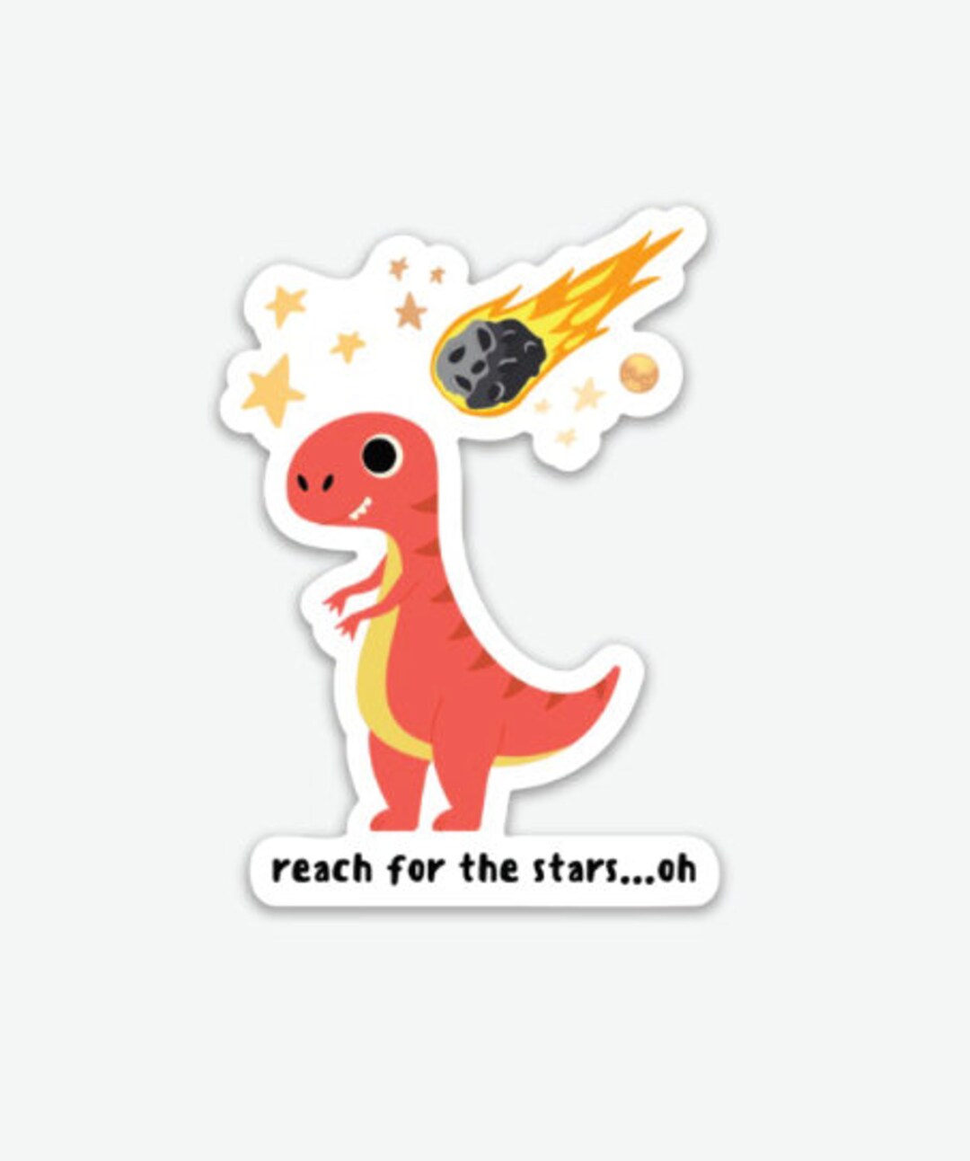 Dinosaur Sticker - Demotivation - Dino Sticker - Extinction - T-rex ...