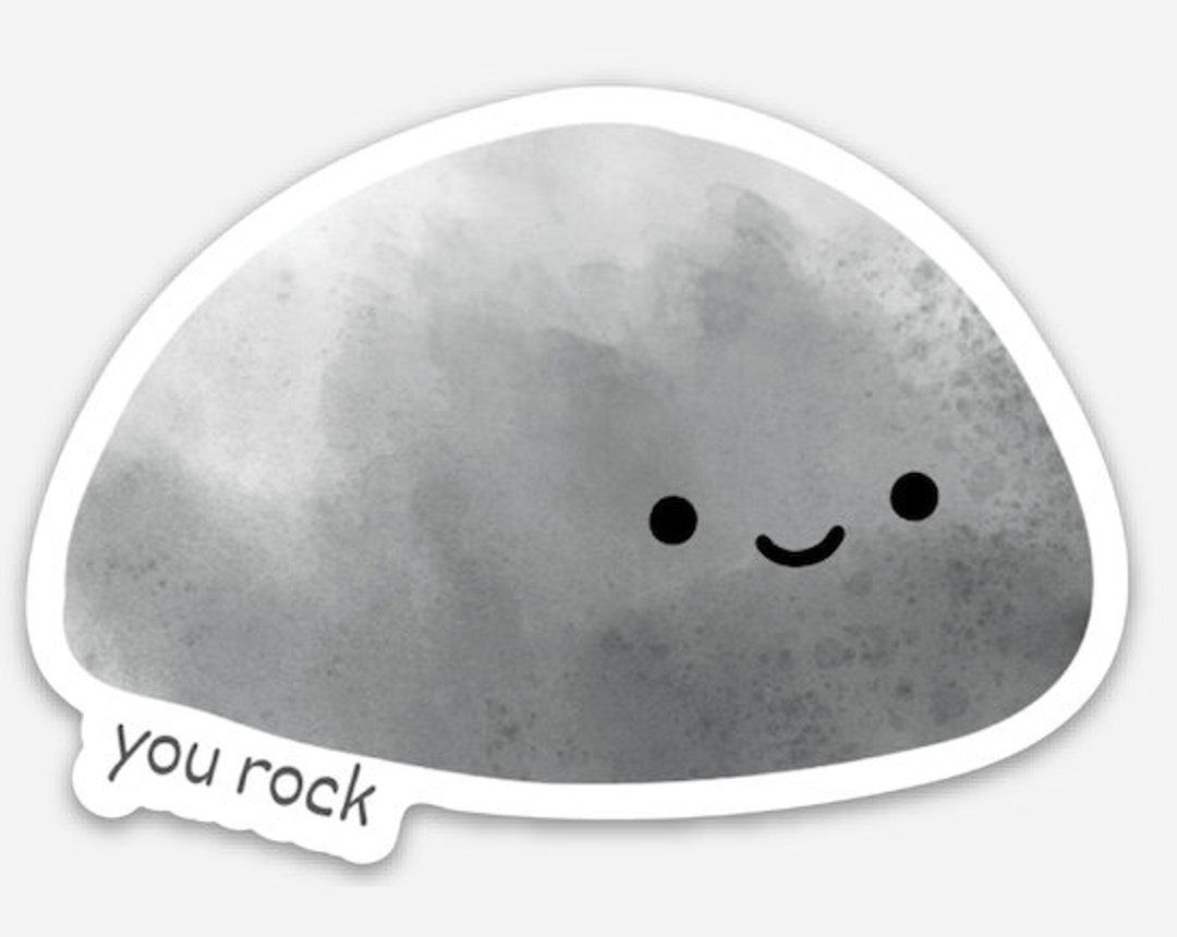 You Rock Sticker - Geology - Geologist - Kawaii - Waterproof Vinyl ...