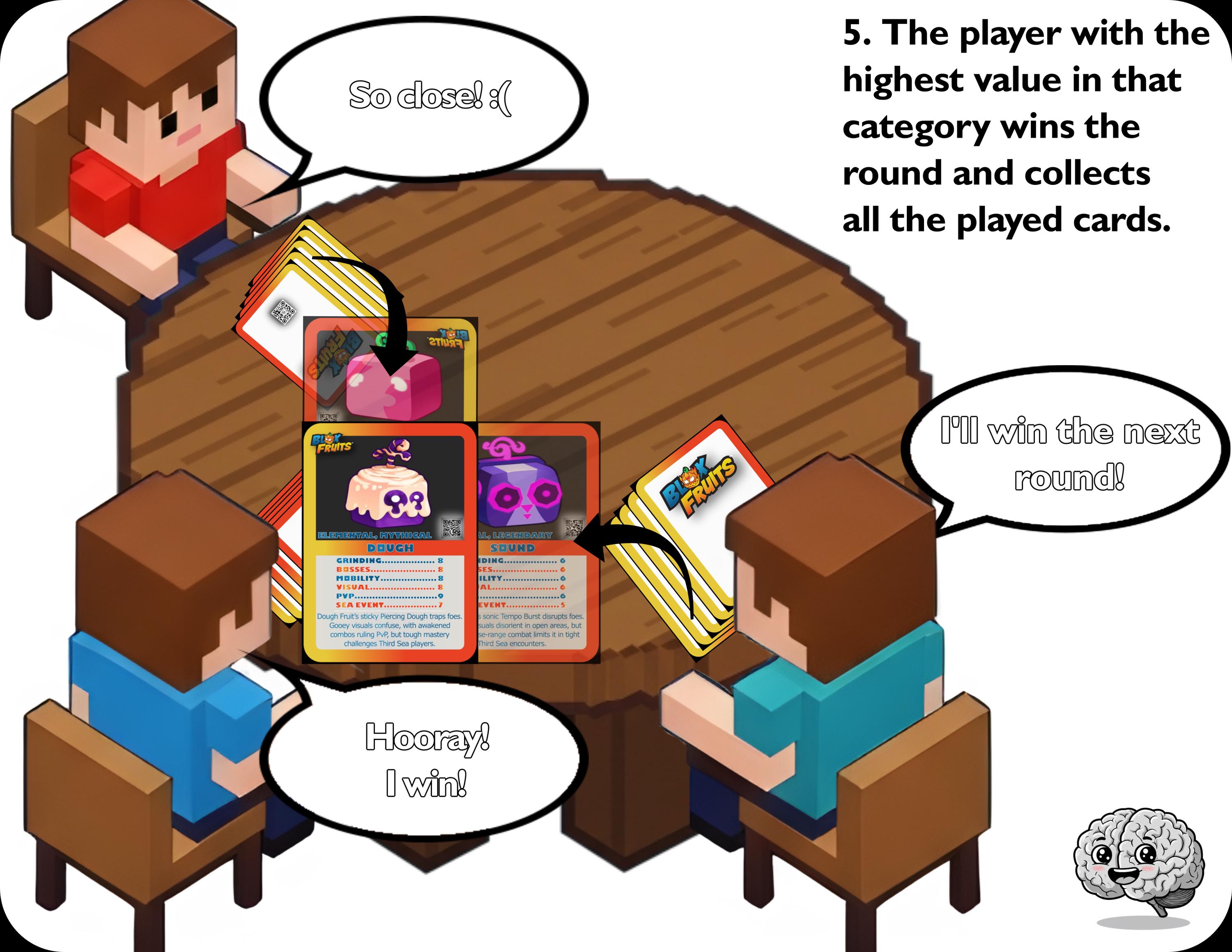 Blox Fruits Gift Blox Fruit Party Favor Kids Card Game for Geek Love ...