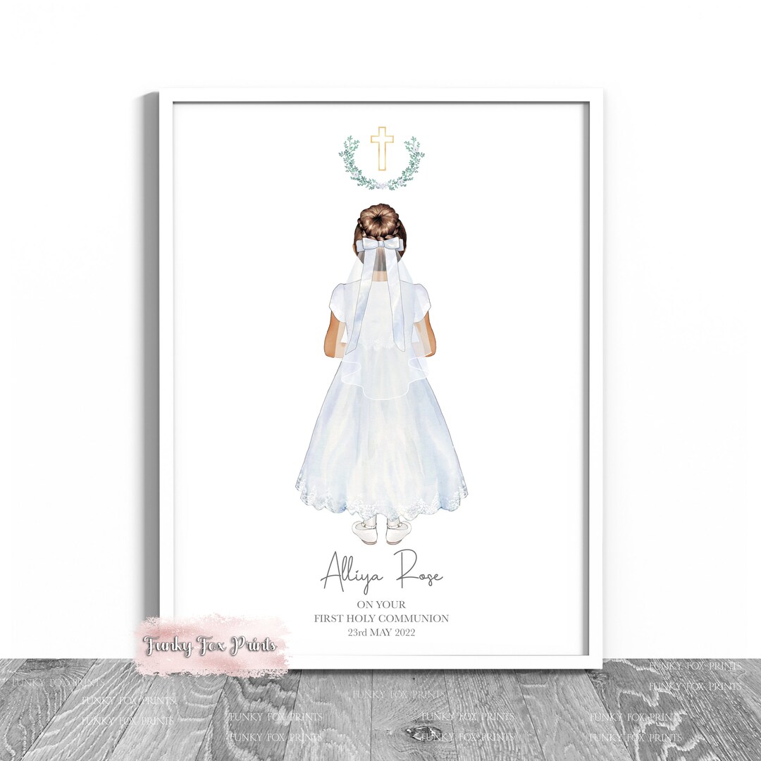 Personalised First Holy Communion Print Holy Communion Gift - Etsy