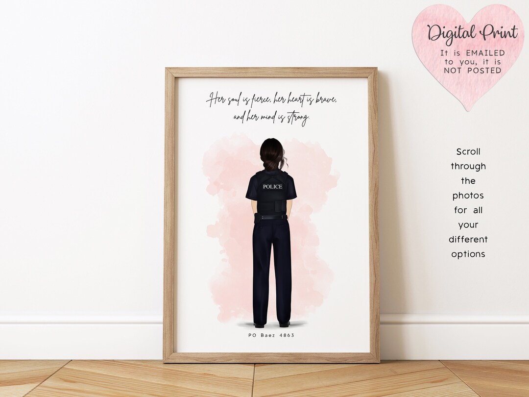 Police Graduation Print | NYPD | Law Enforcement Print | Graduation ...