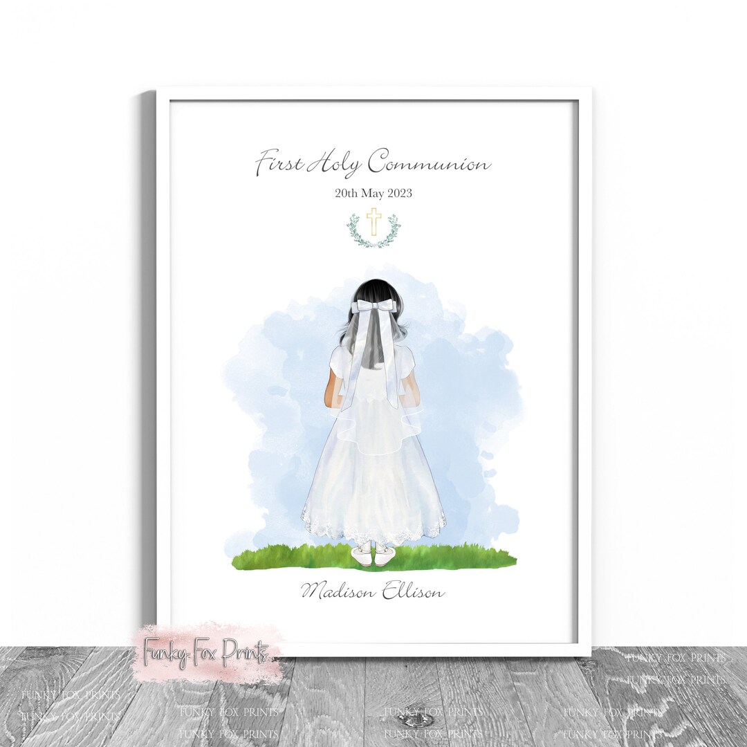 Personalised First Holy Communion Print Holy Communion Gift - Etsy