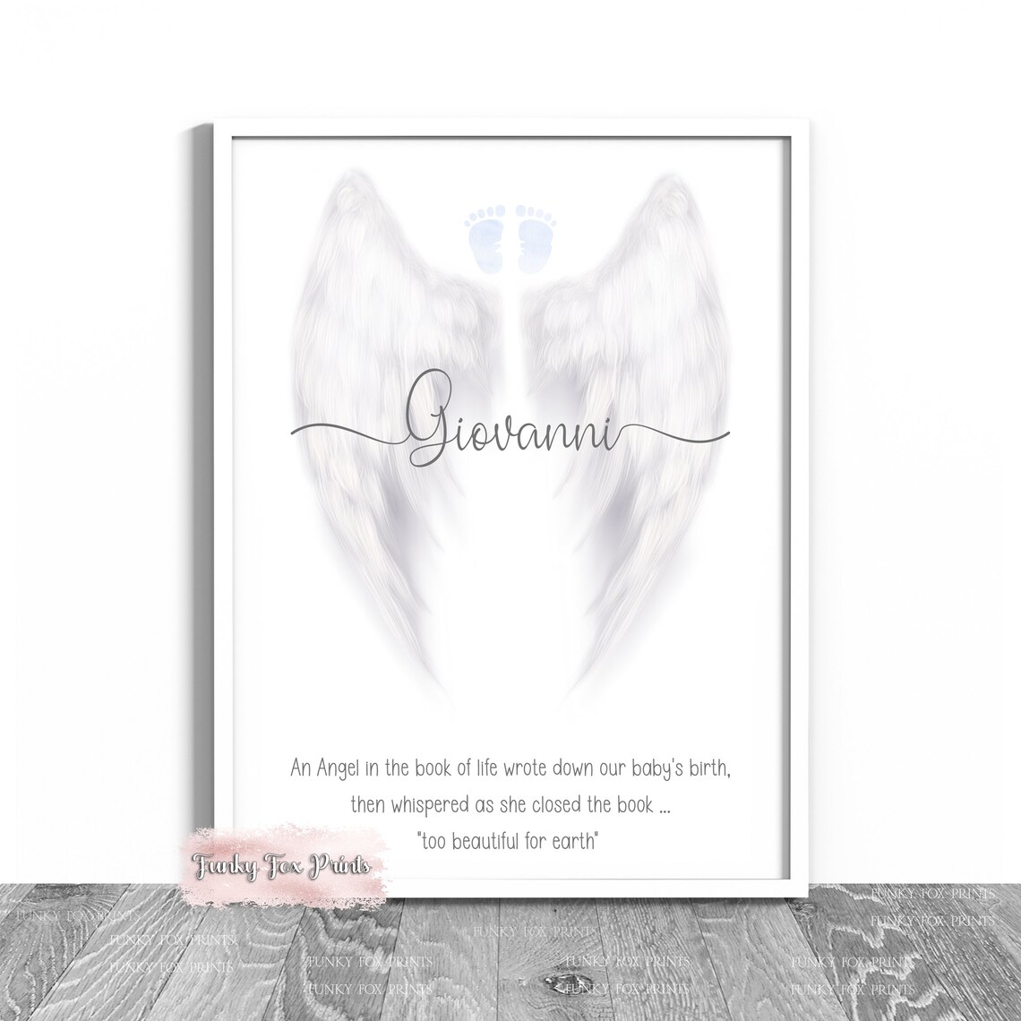 Personalised Angel Baby Keepsake Stillborn Baby - Etsy
