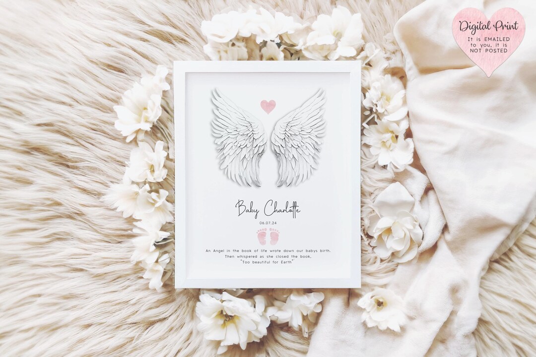 Personalised Angel Baby Keepsake | Stillborn Baby | Miscarriage ...
