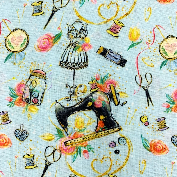 Sewing Themed Fabric at Lester Watkins blog