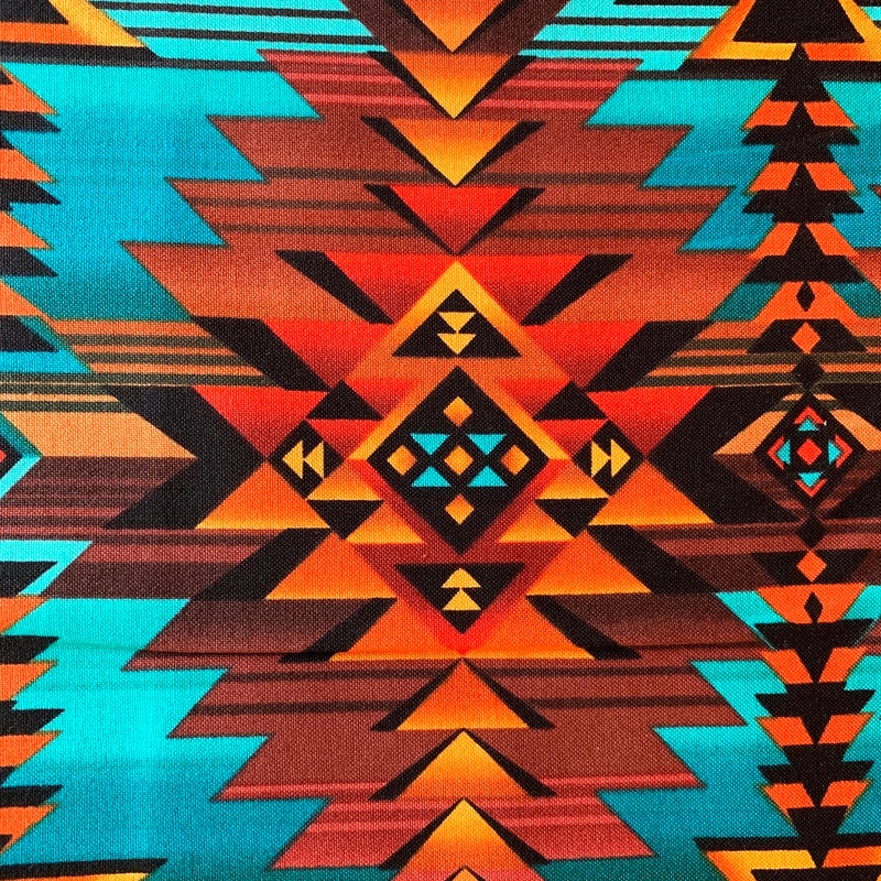 Aztec Print Fabric - Etsy UK