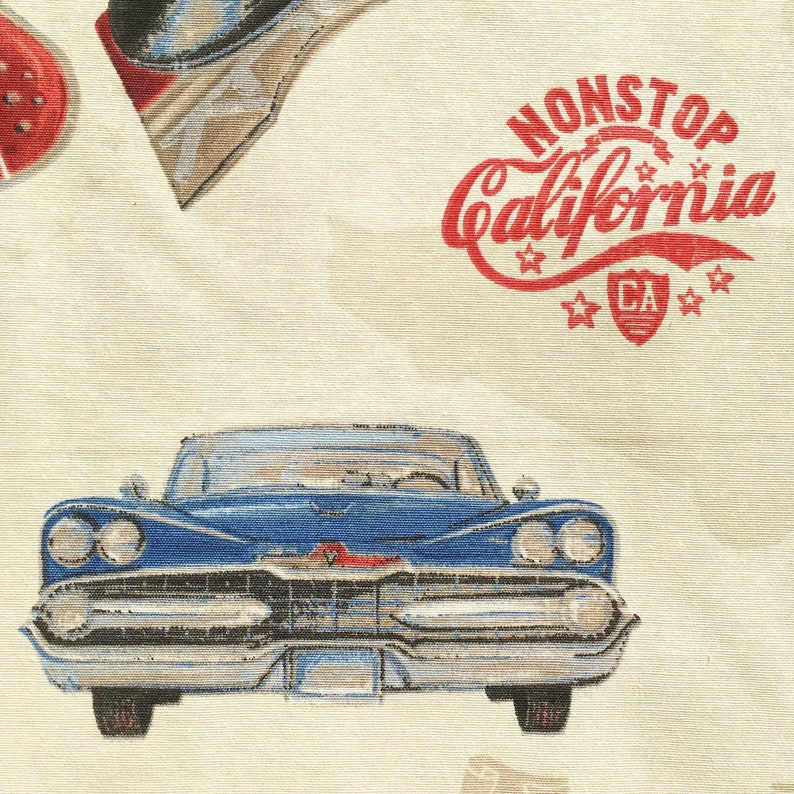 Rock N Roll Fabric Retro Fifties 50s 1950s Rockabilly - Etsy UK