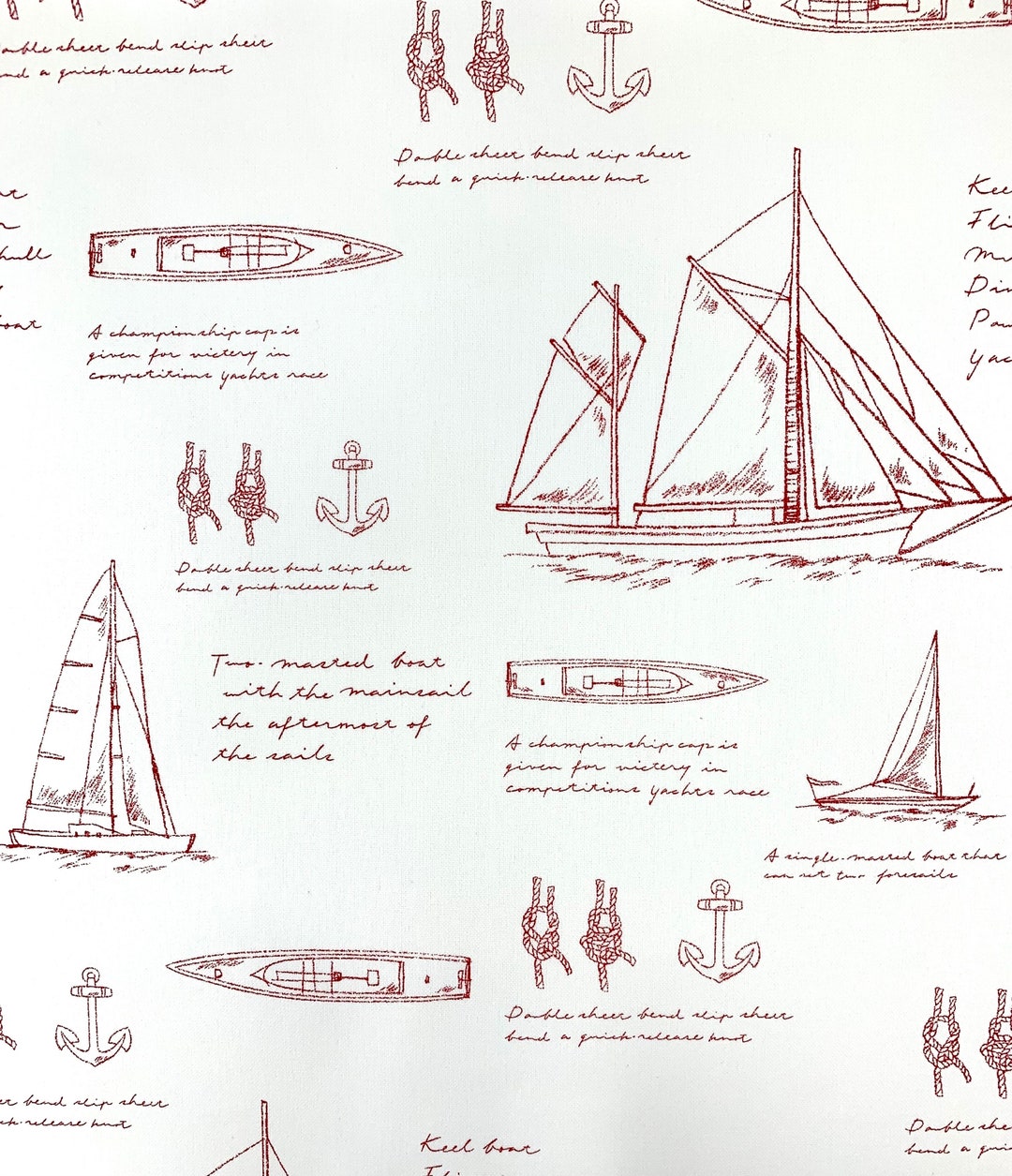 Sailing Cotton Fabric Canvas Cruising Boating Yachting Material ...