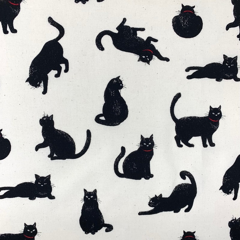 Cat Print Fabric - Etsy