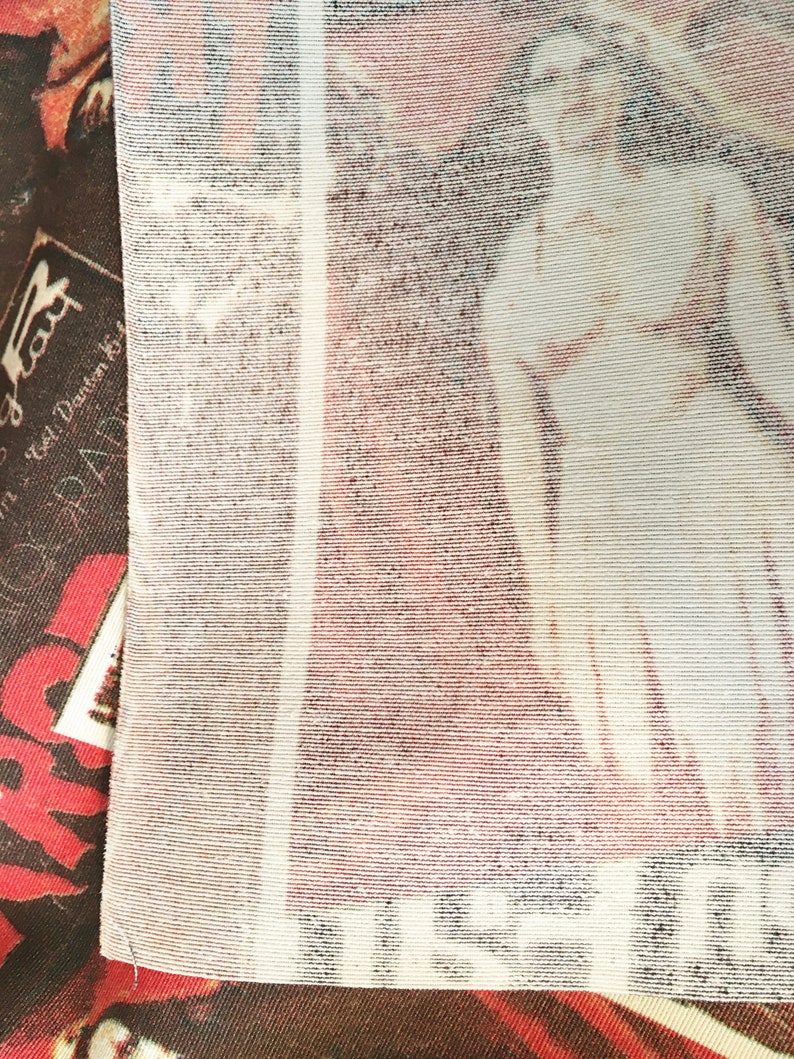 Horror Movie fabric movie posters retro fabric dracula | Etsy