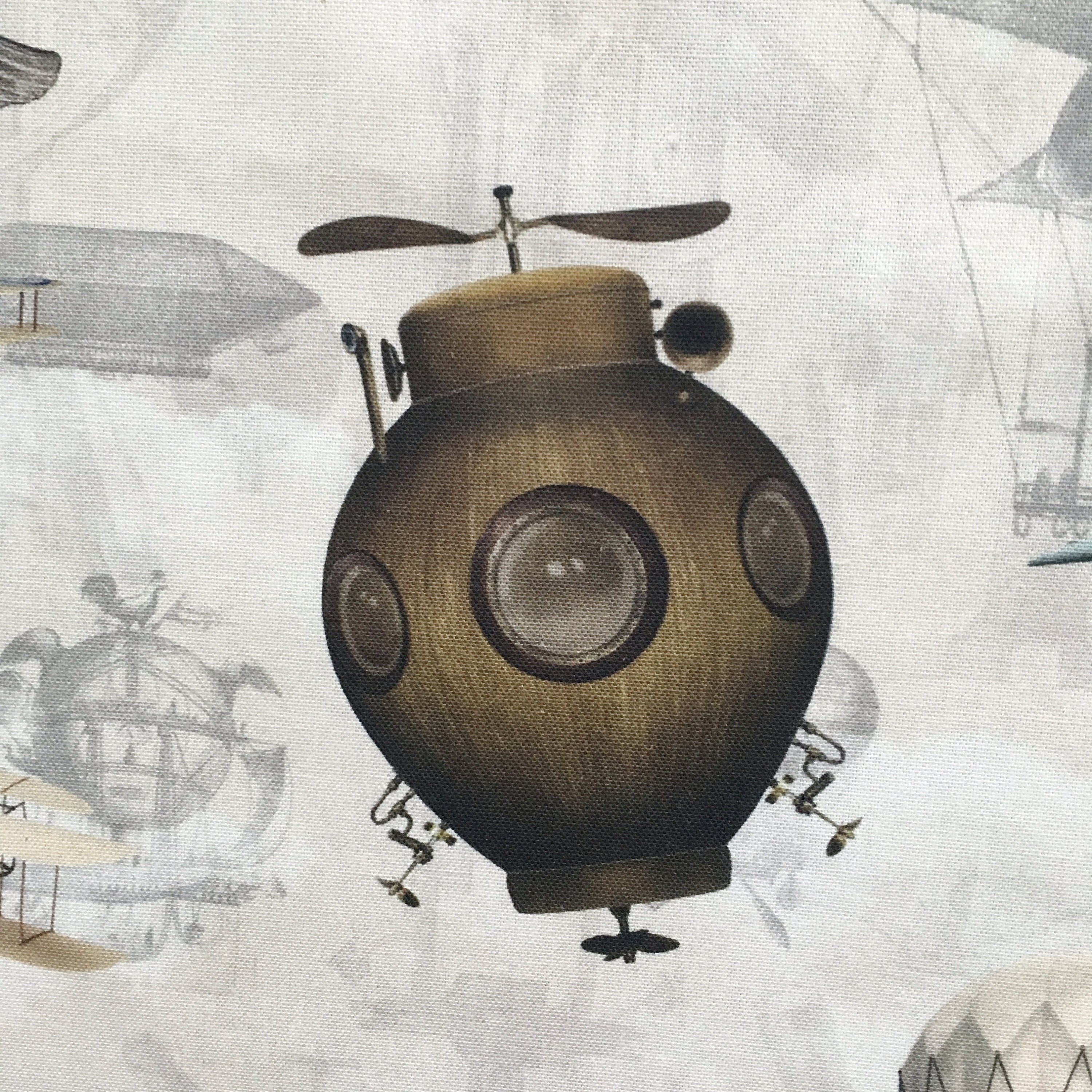 Steampunk Fabric Flying Machines Fabric Planes Biplanes - Etsy Canada