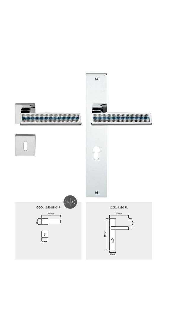 Riflesso Mesh Modern Brass Door Handles With Swarovski Crystal - Etsy