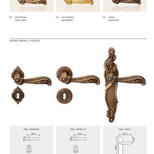 Nature Vintage Art Deco Style Door Handle Collection - Etsy